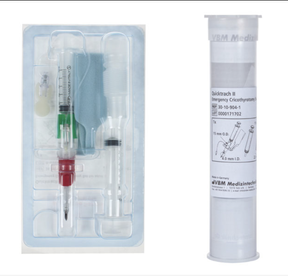 Quicktrach II Emergency cricothyrotomy
